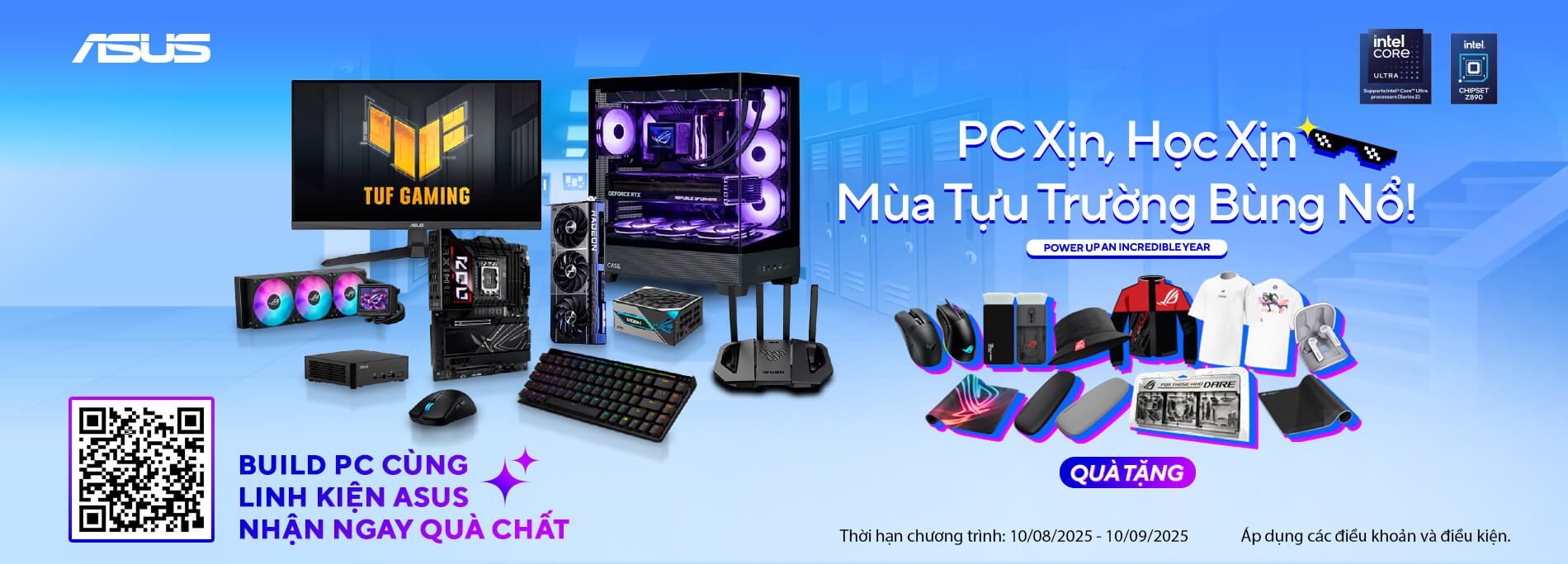 PC Xịn, Học Xịn - Mùa Tựu Trường Bùng Nổ cùng ASUS – GEARVN.COM