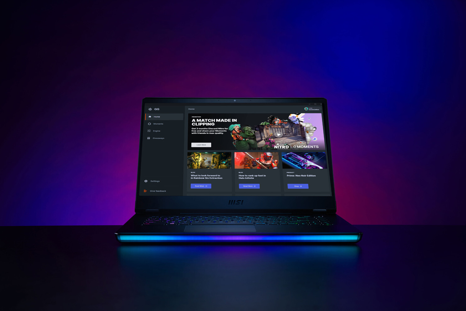 MSI đưa phần mềm SteelSeries GG lên laptop gaming – GEARVN.COM