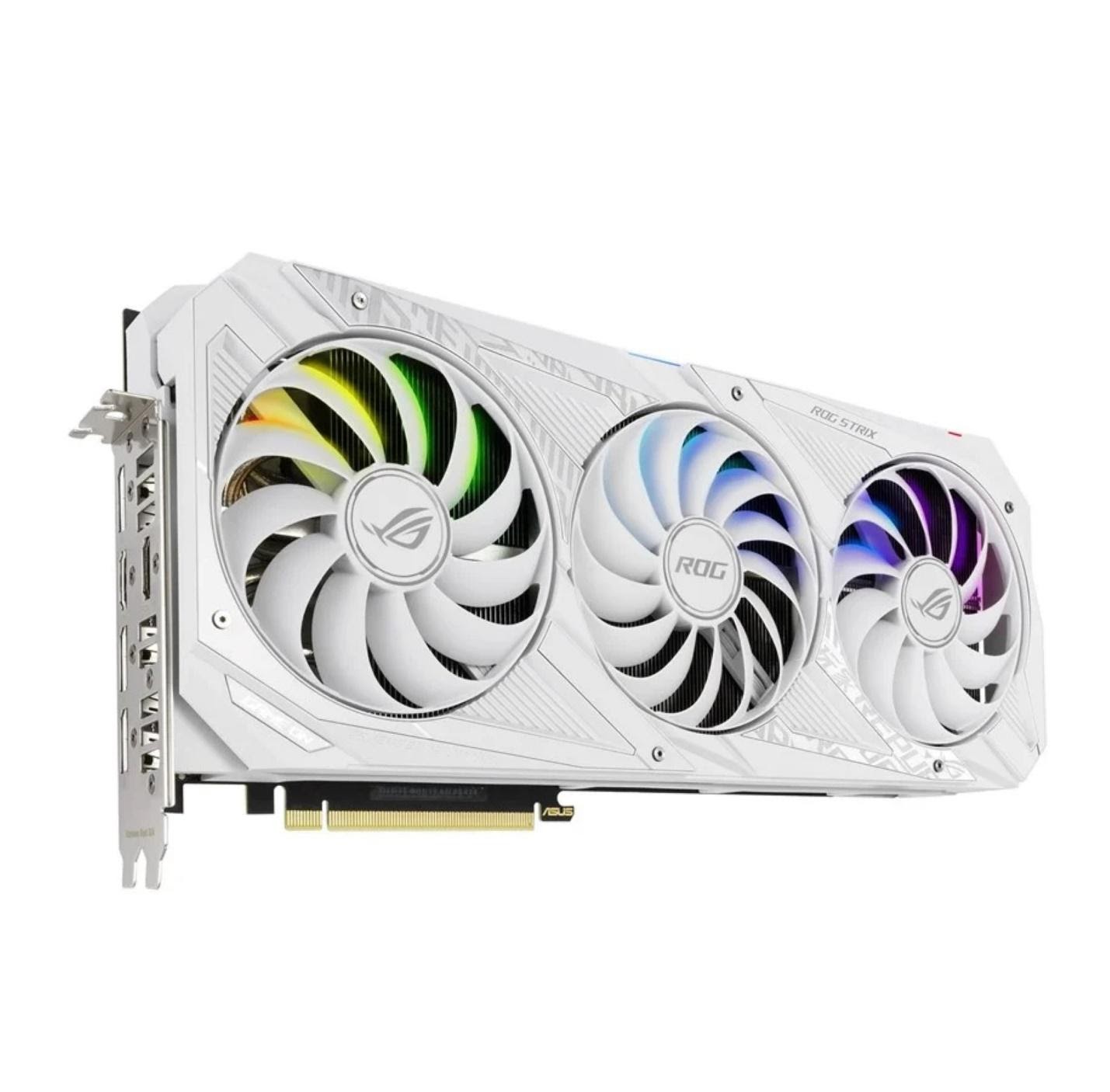 Lộ ảnh card ASUS ROG STRIX RTX 30-series phiên bản trắng tinh khôi cho ...