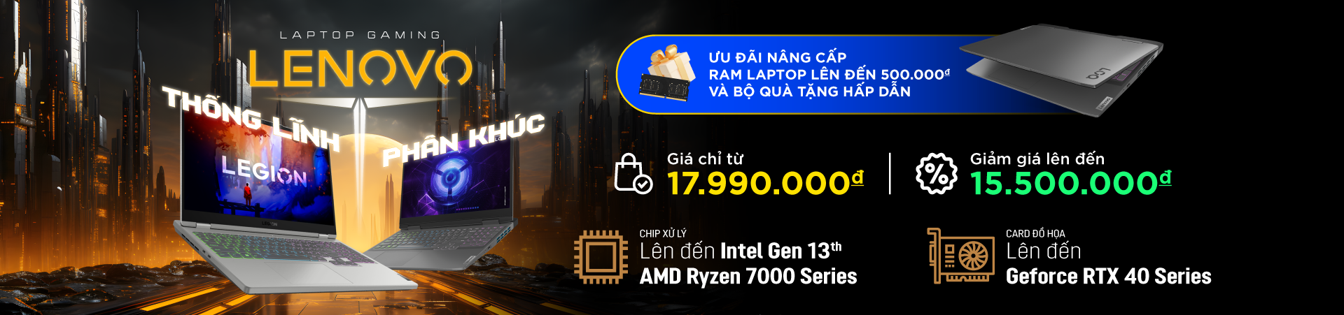 Laptop gaming Lenovo LOQ Series chính hãng, giá tốt – GEARVN.COM