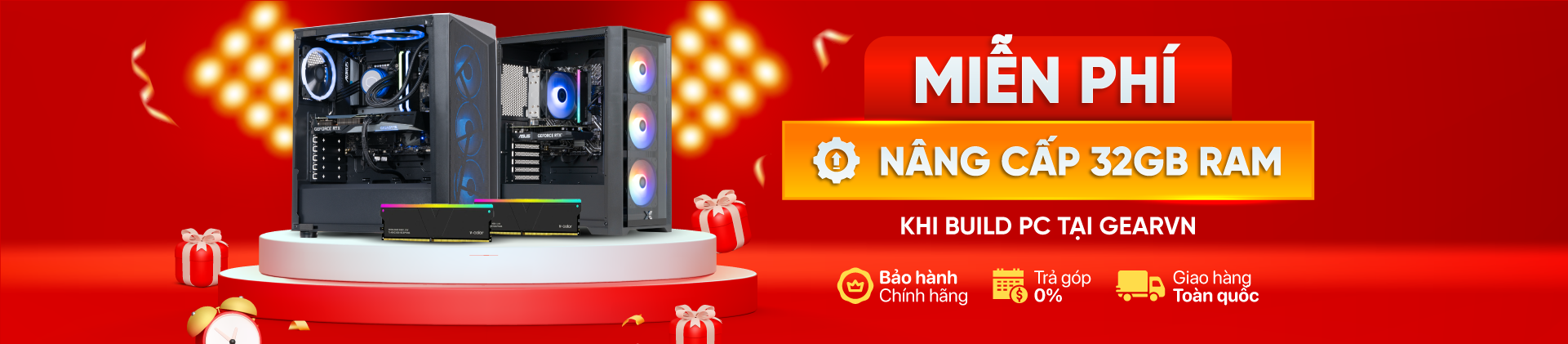 PC Miễn phí nâng cấp 32GB RAM chất lượng, chính hãng – GEARVN.COM