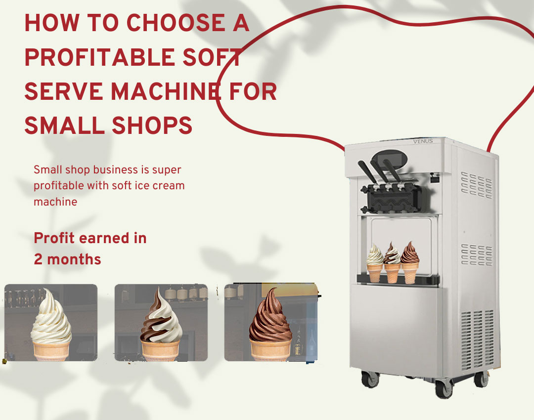 How to Choose a Profitable Soft Serve Machine for Small Shops – Venus ...