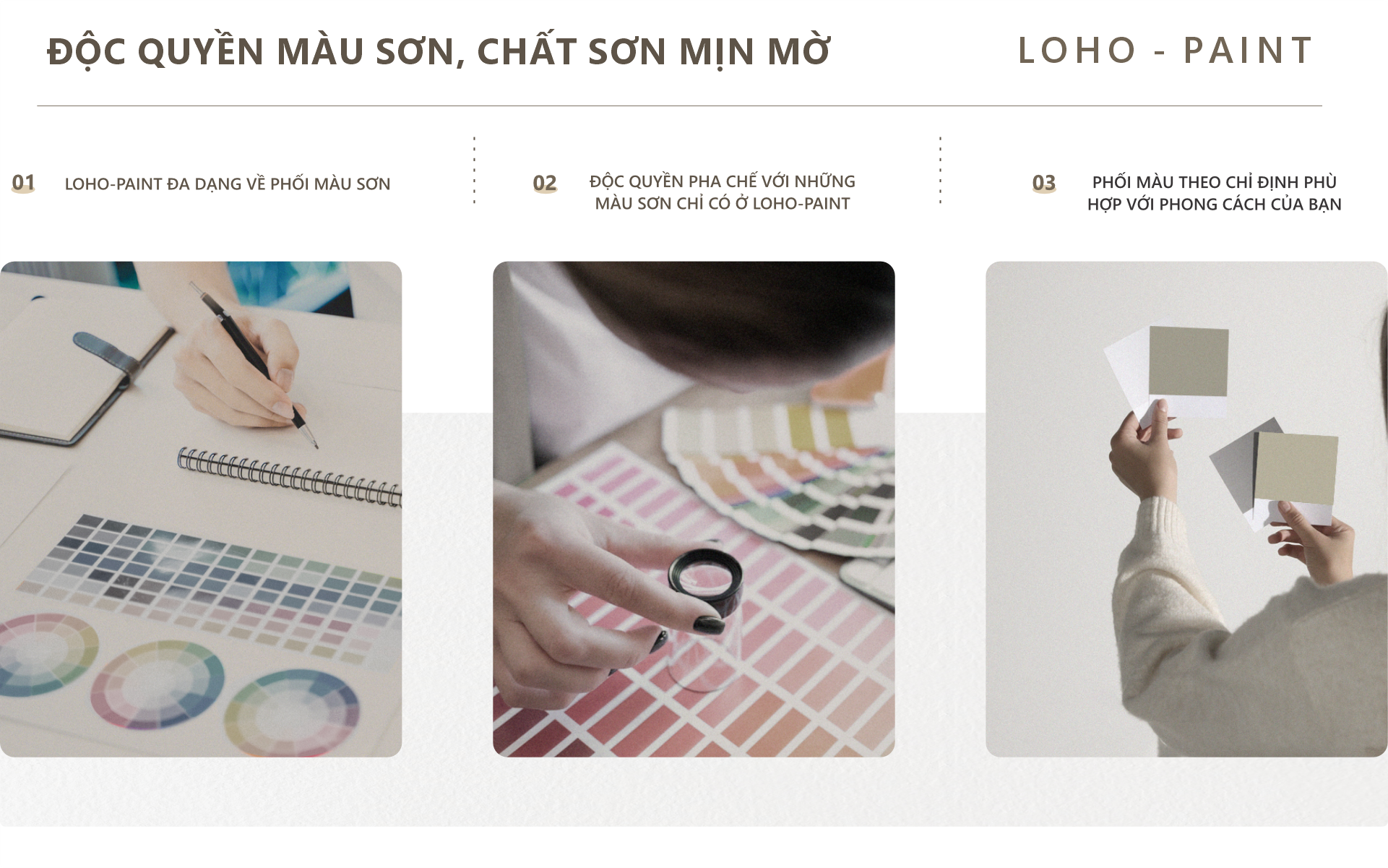 Sơn tường trong nhà tone màu nâu đất | Lon sơn 1kg– Loho House