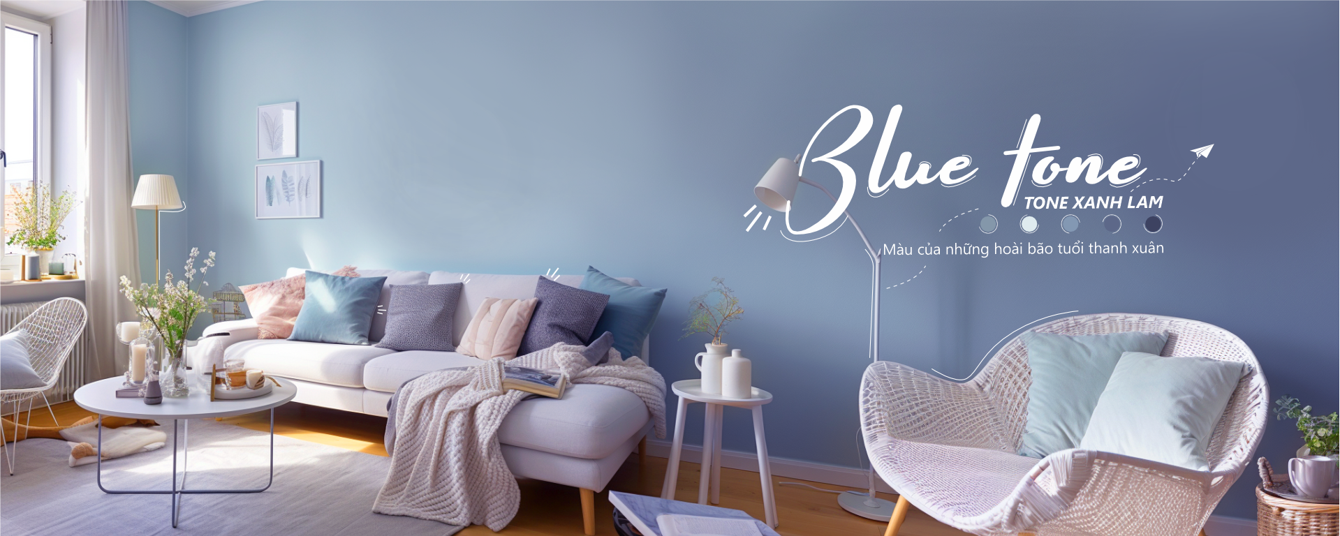 Chủ đề màu xanh lam– Loho House