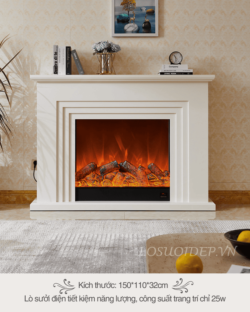 Lò sưởi trang trí hiện đại LB381– Thanh Nụ - Lò sưởi trang trí