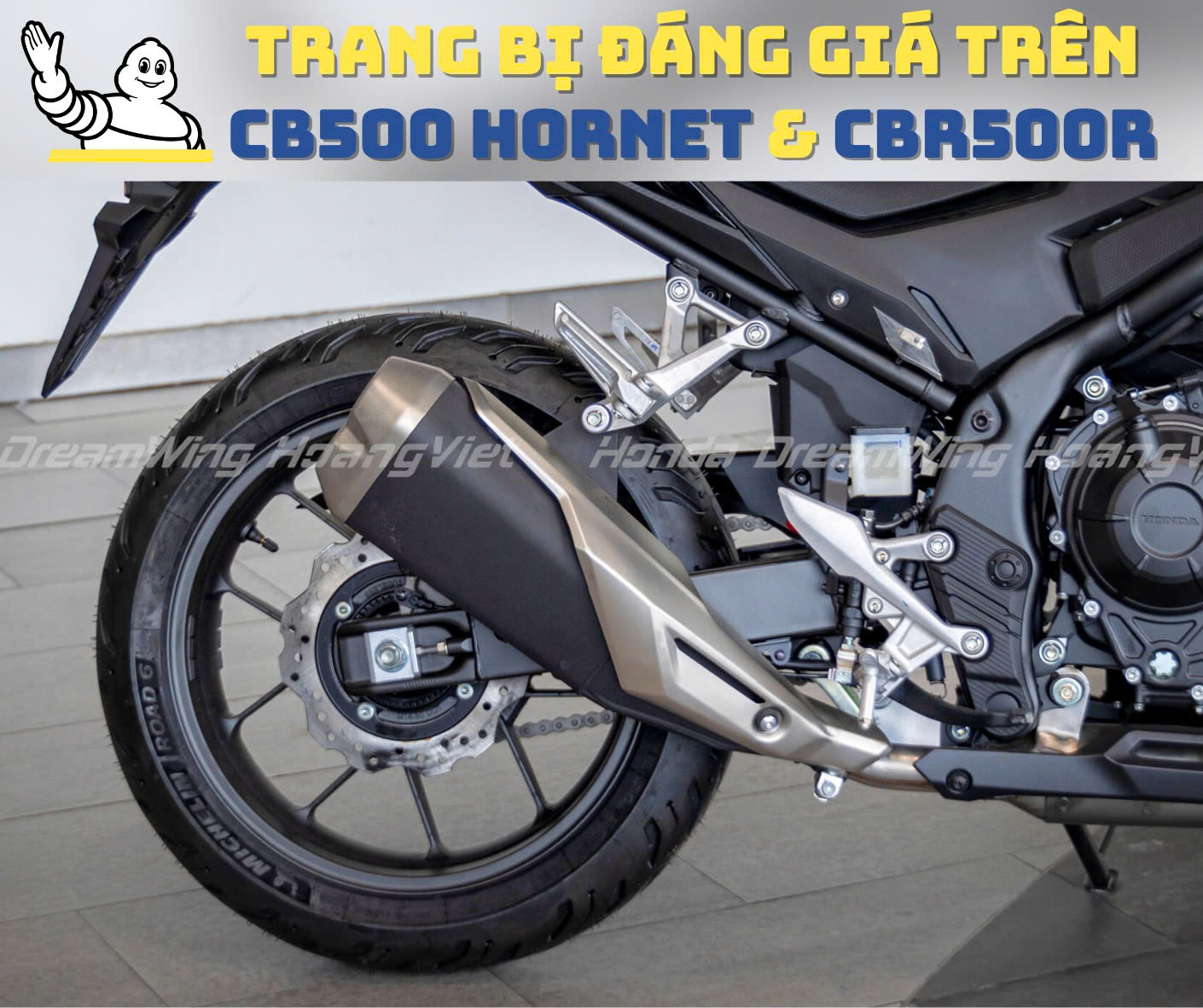 Giới Thiệu Lốp Michelin Road 6 Trên CBR500R & CB500 Hornet ...