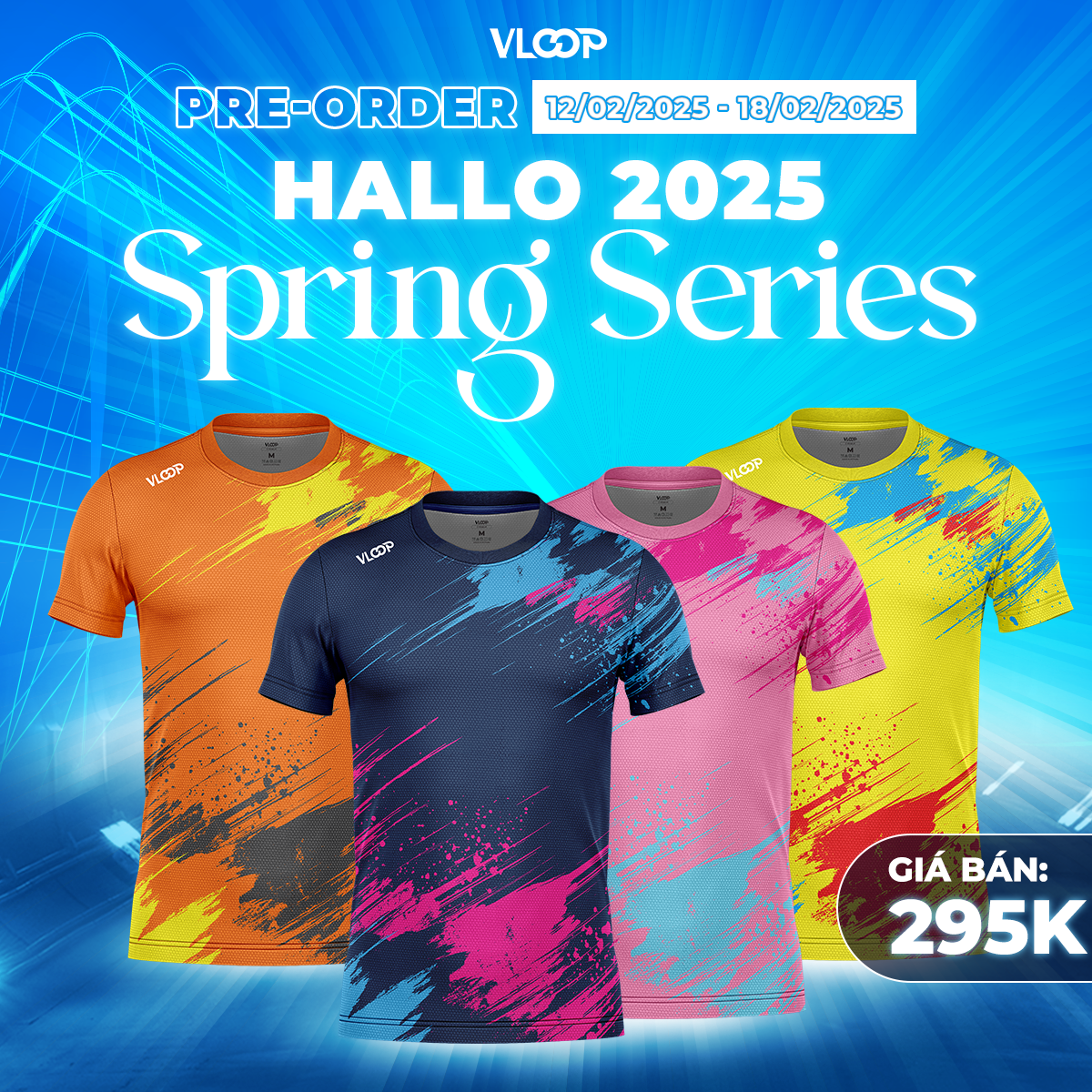 ÁO THỂ THAO CỔ TRÒN VLOOP - BỘ SƯU TẬP HALLO 2025 - SPRING SERIES ...