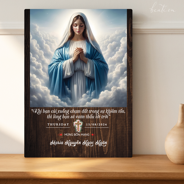 15 Mẫu Tranh Đẹp Quà Tặng Lễ Bổn Mạng Thánh Maria – Beati.vn