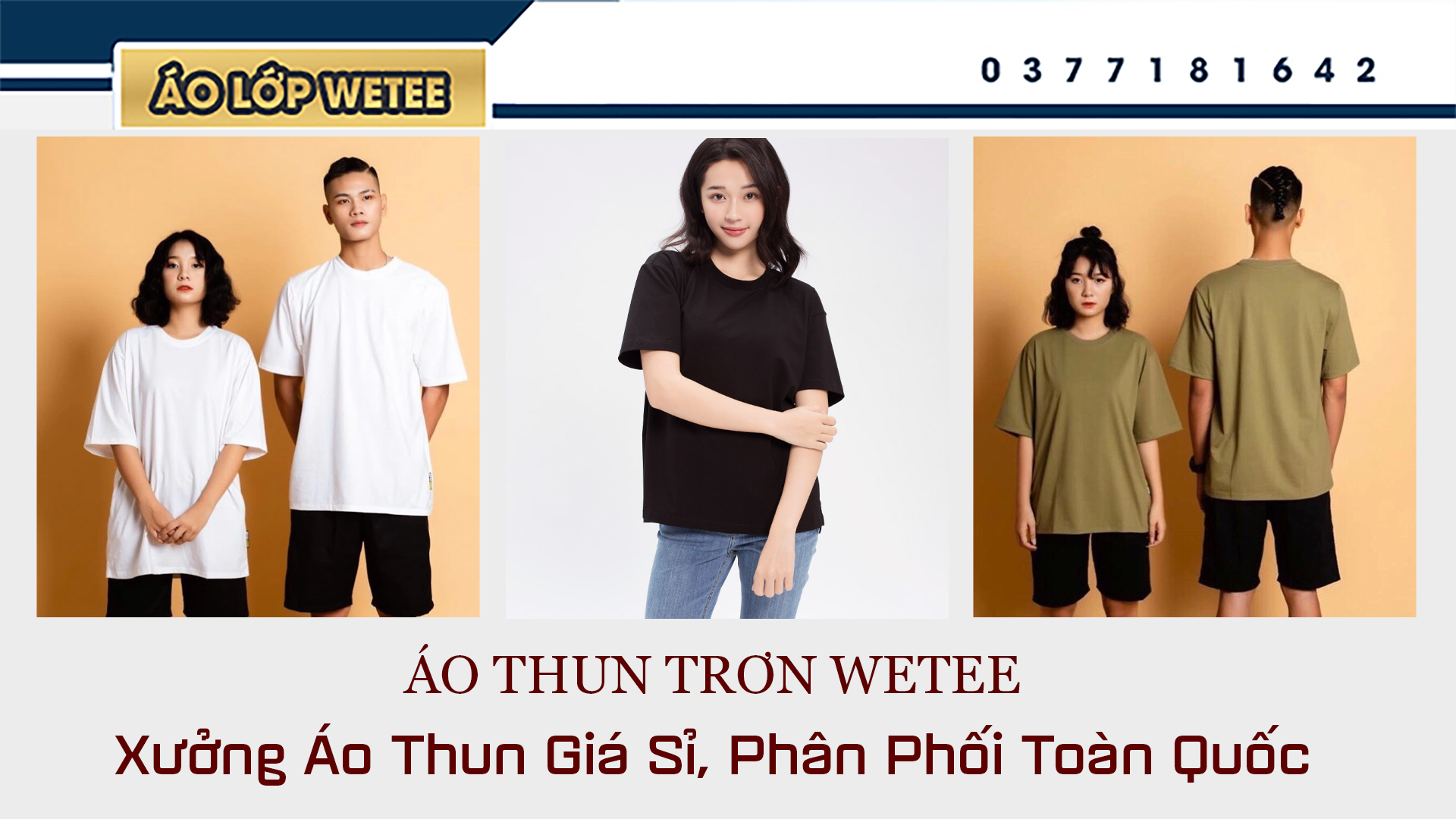 Áo thun trơn WeTee - Xưởng Áo Thun Giá Sỉ, Phân Phối Toàn Quốc
