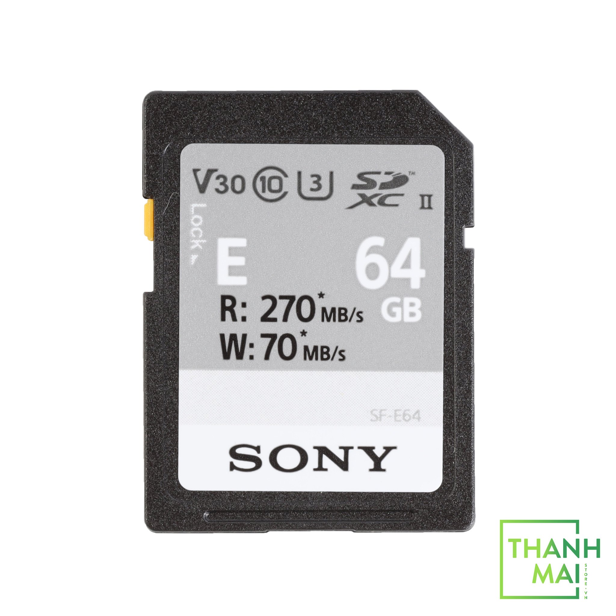 Thẻ Nhớ SDXC Sony 64GB 270MB/70MB/S (SF-E64/T2) - Thanhmaistore