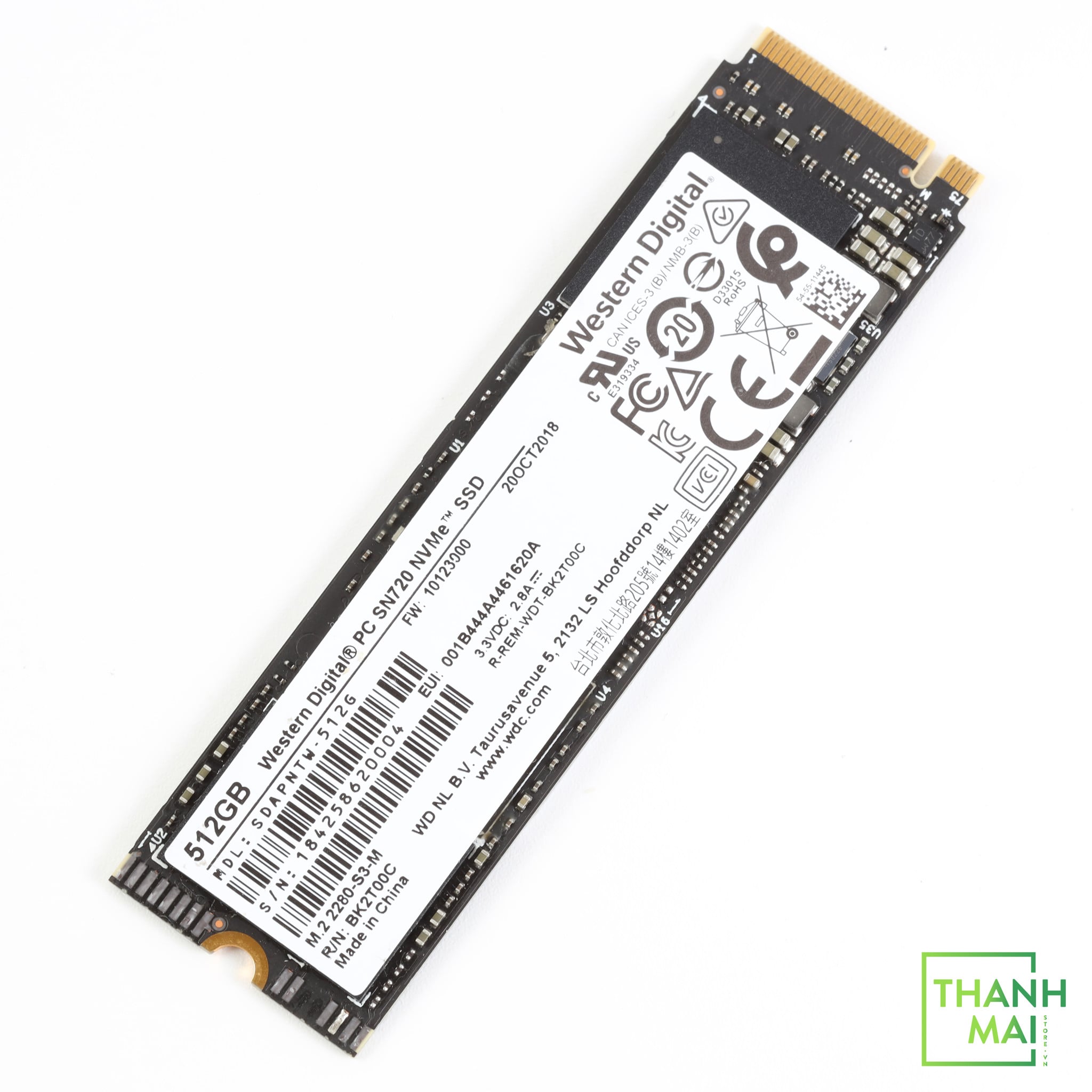 Ổ cứng SSD Western Digital PC SN 720 512GB M2 2280 NVMe SDAPNTW-512G ...