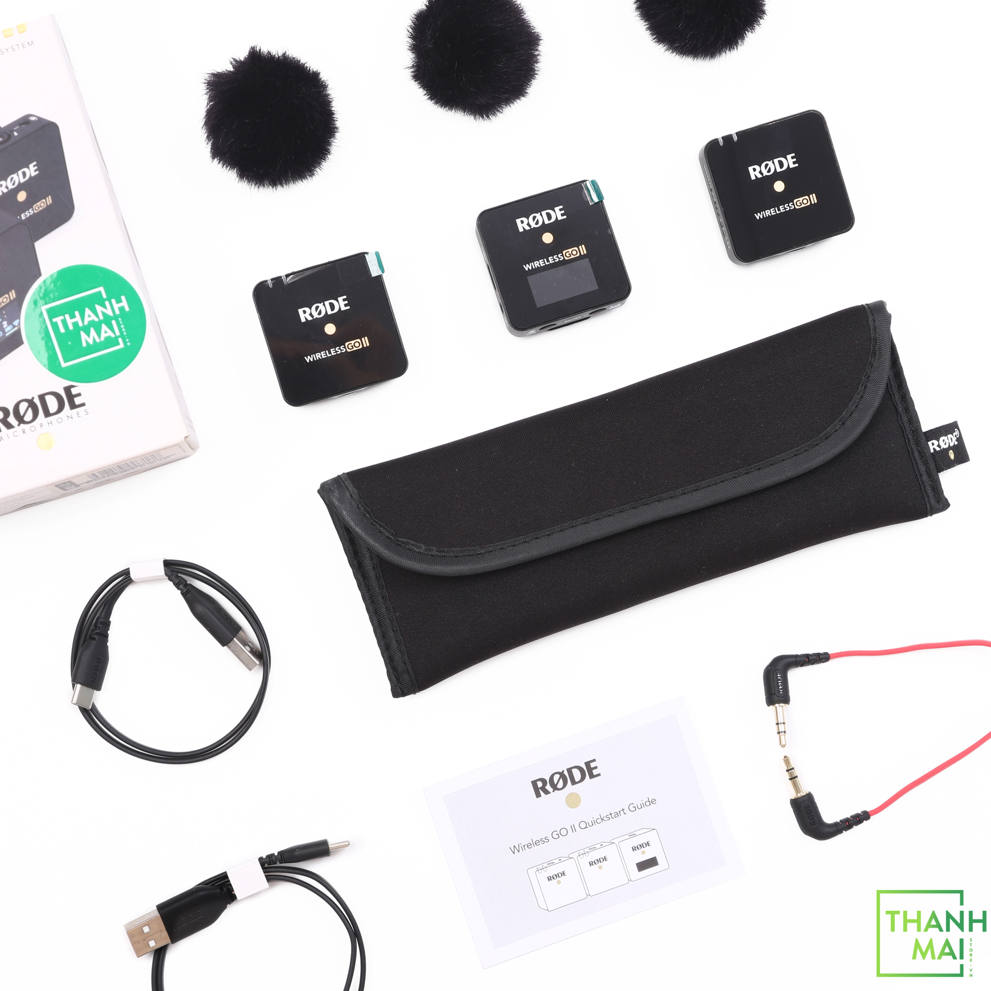 Microphone Không Dây Rode Wireless Go II 2 x Transmitter - Thanhmaistore