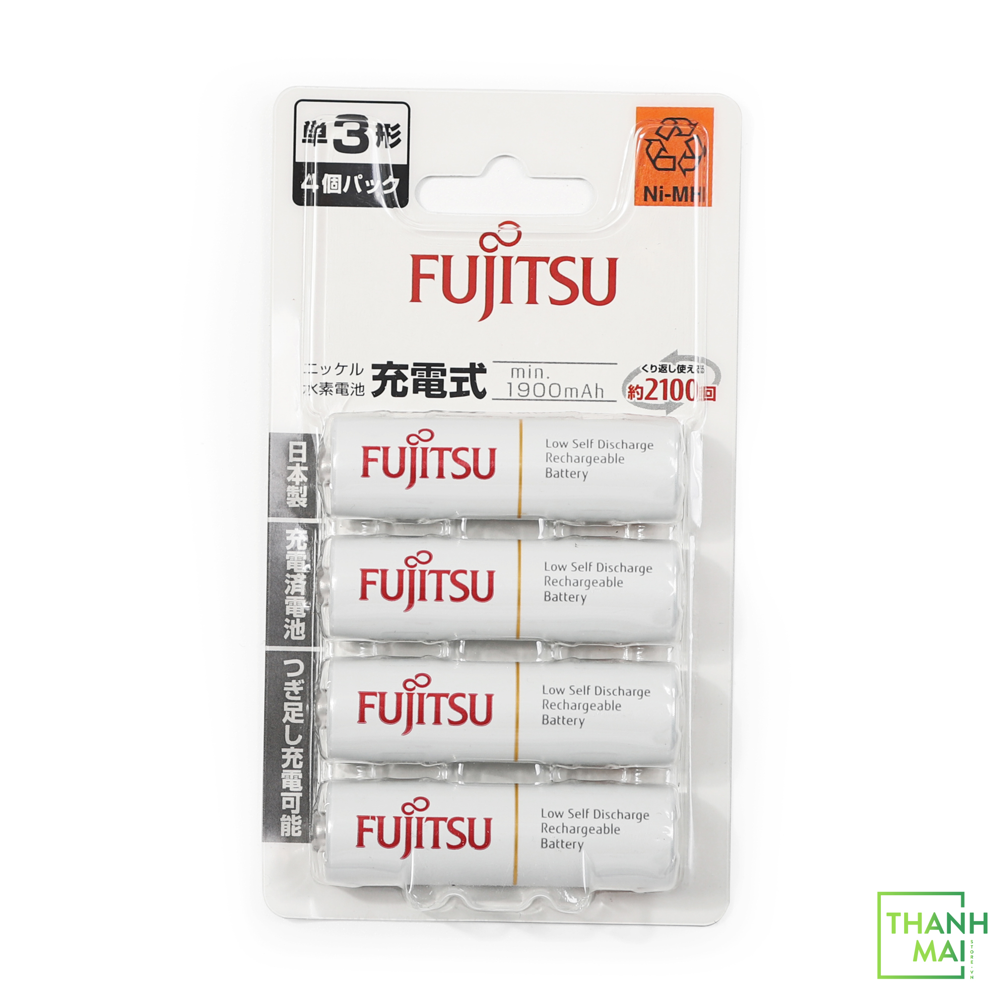 Pin Fujitsu AA 1900mAh vĩ 4 viên made in Japan hàng nội địa Nhật Bản ...