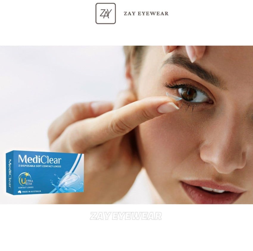 Kính áp tròng trong suốt Mediclear Úc Chính Hãng – Kính mắt Zay
