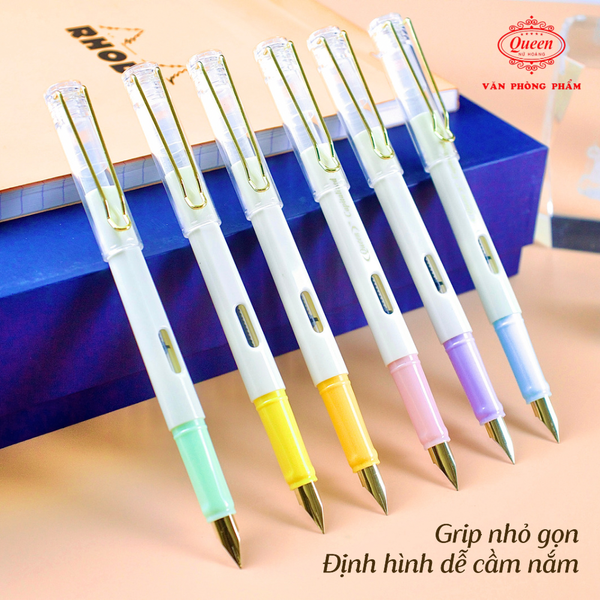 Bút máy ngòi nét hoa Queen FP17-2 và Cách sử dụng