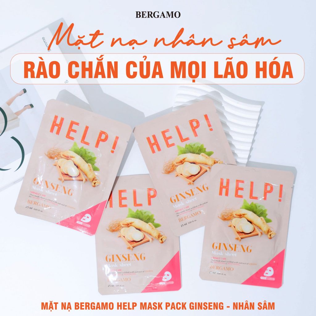MẶT NẠ NHÂN SÂM - RÀO CHẮN CỦA MỌI LÃO HÓA | MẶT NẠ BERGAMO HELP MASK ...