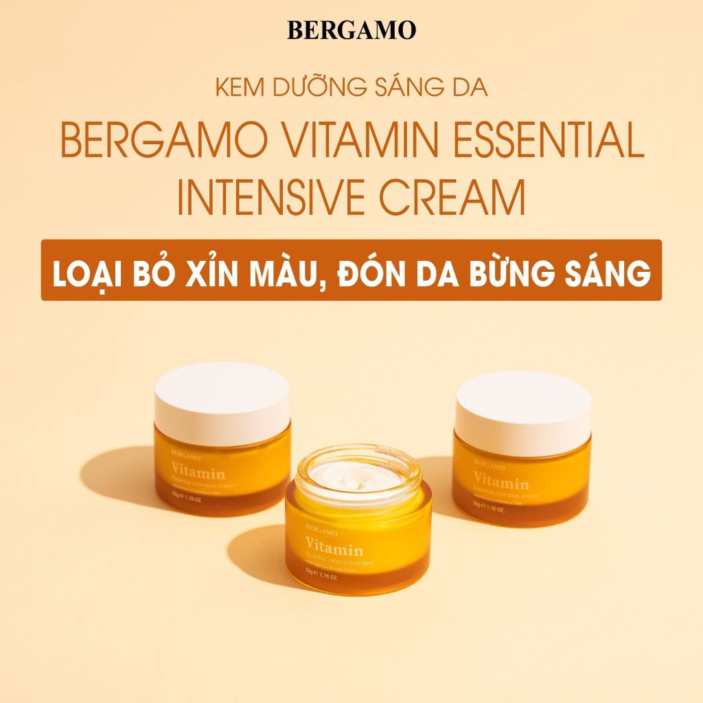 KEM DƯỠNG VITAMIN SÁNG DA BERGAMO VITAMIN ESSENTIAL INTENSIVE CREAM ...