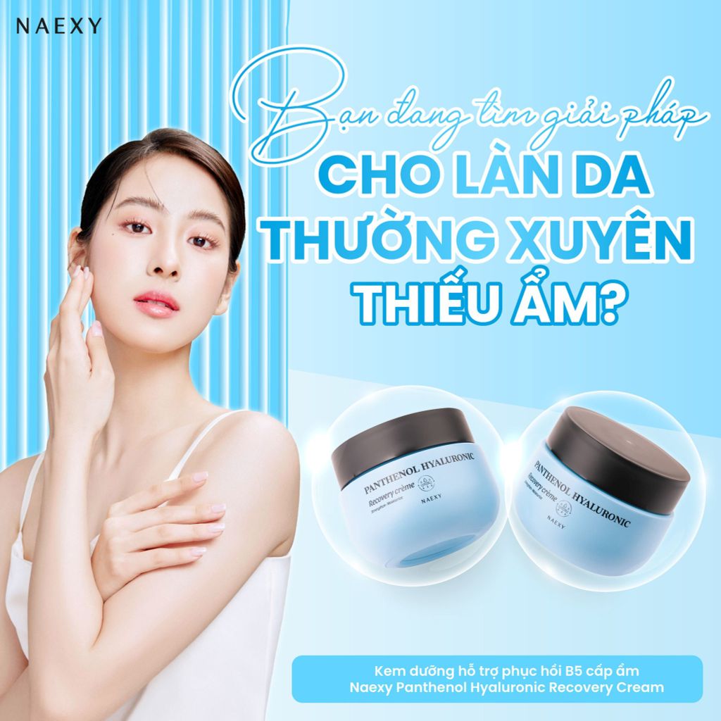 KEM DƯỠNG HỖ TRỢ PHỤC HỒI B5 NAEXY PANTHENOL HYALURONIC RECOVERY CREAM ...