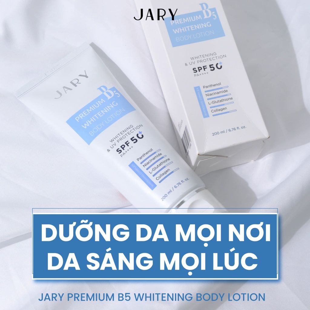 DƯỠNG DA MỌI NƠI - DA SÁNG MỌI LÚC | JARY PREMIUM B5 WHITENING BODY LO ...