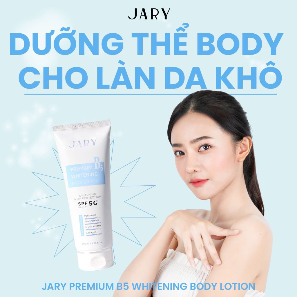 JARY PREMIUM B5 WHITENING BODY LOTION - DƯỠNG THỂ BODY CHO LÀN DA KHÔ ...