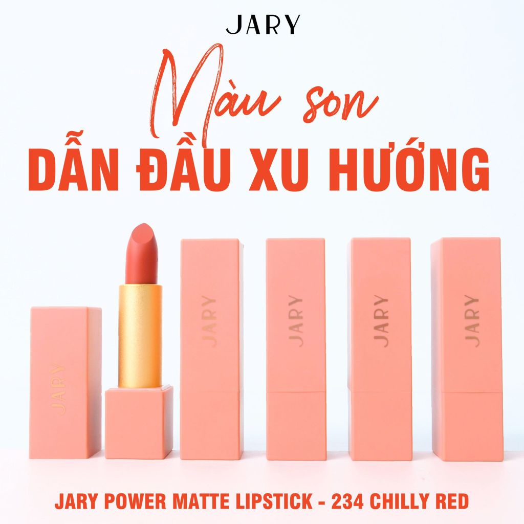 JARY POWER MATTE LIPSTICK - 234 CHILLY RED | MÀU SON DẪN ĐẦU XU HƯỚNG ...