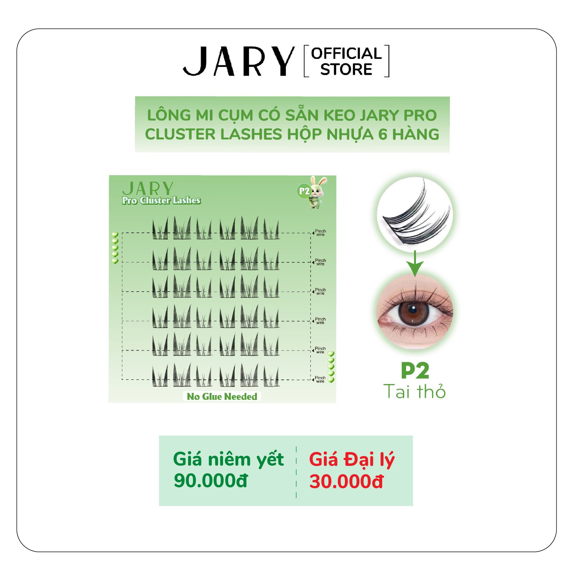 BÁO GIÁ ĐẠI LÝ CÁC LOẠI LÔNG MI, KEO DÁN JARY – Jary Việt Nam