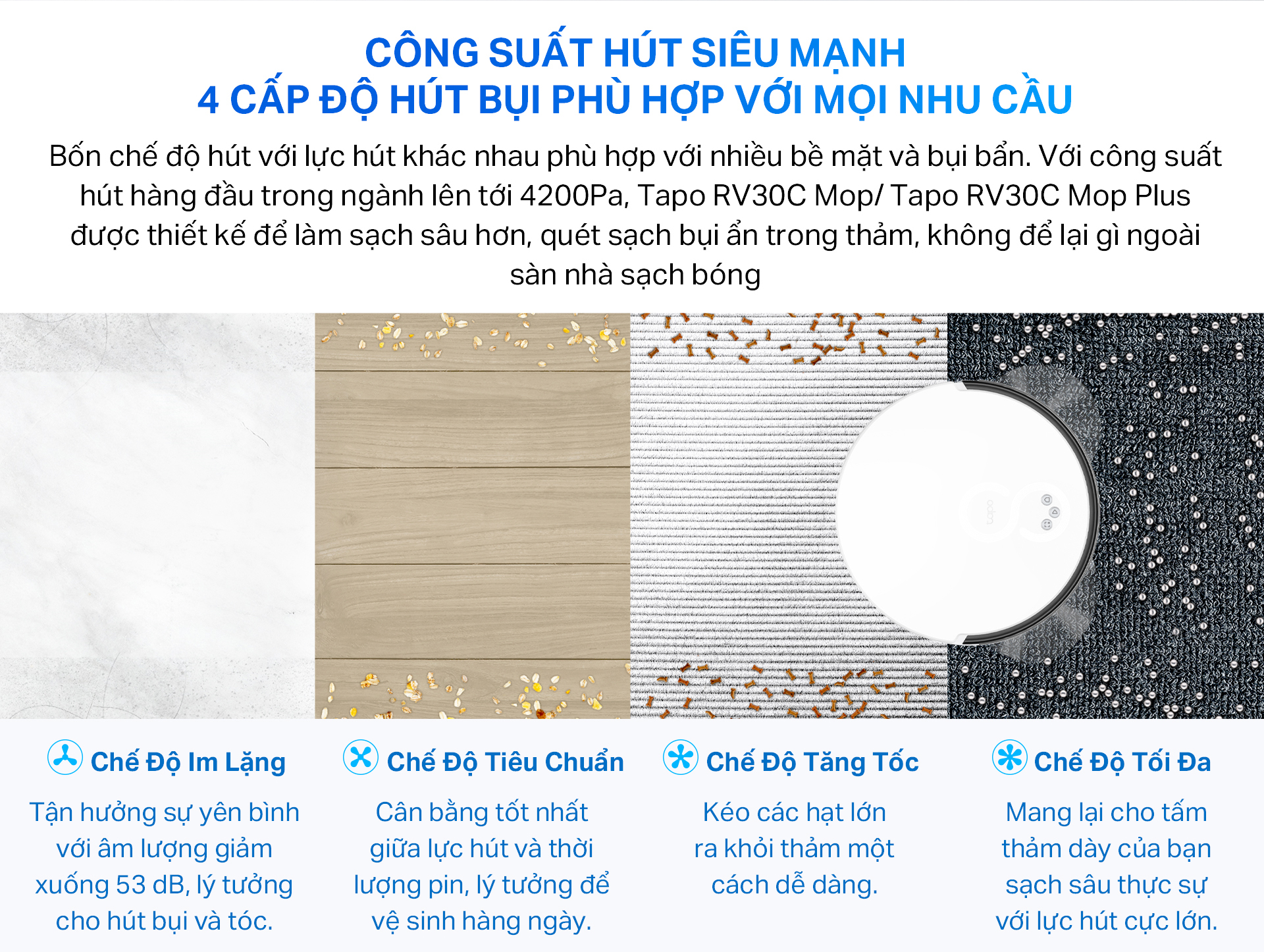 ROBOT HÚT BỤI LAU NHÀ TAPO RV30C MOP & PLUS – BẢN QUỐC TẾ - vietnamrobovac