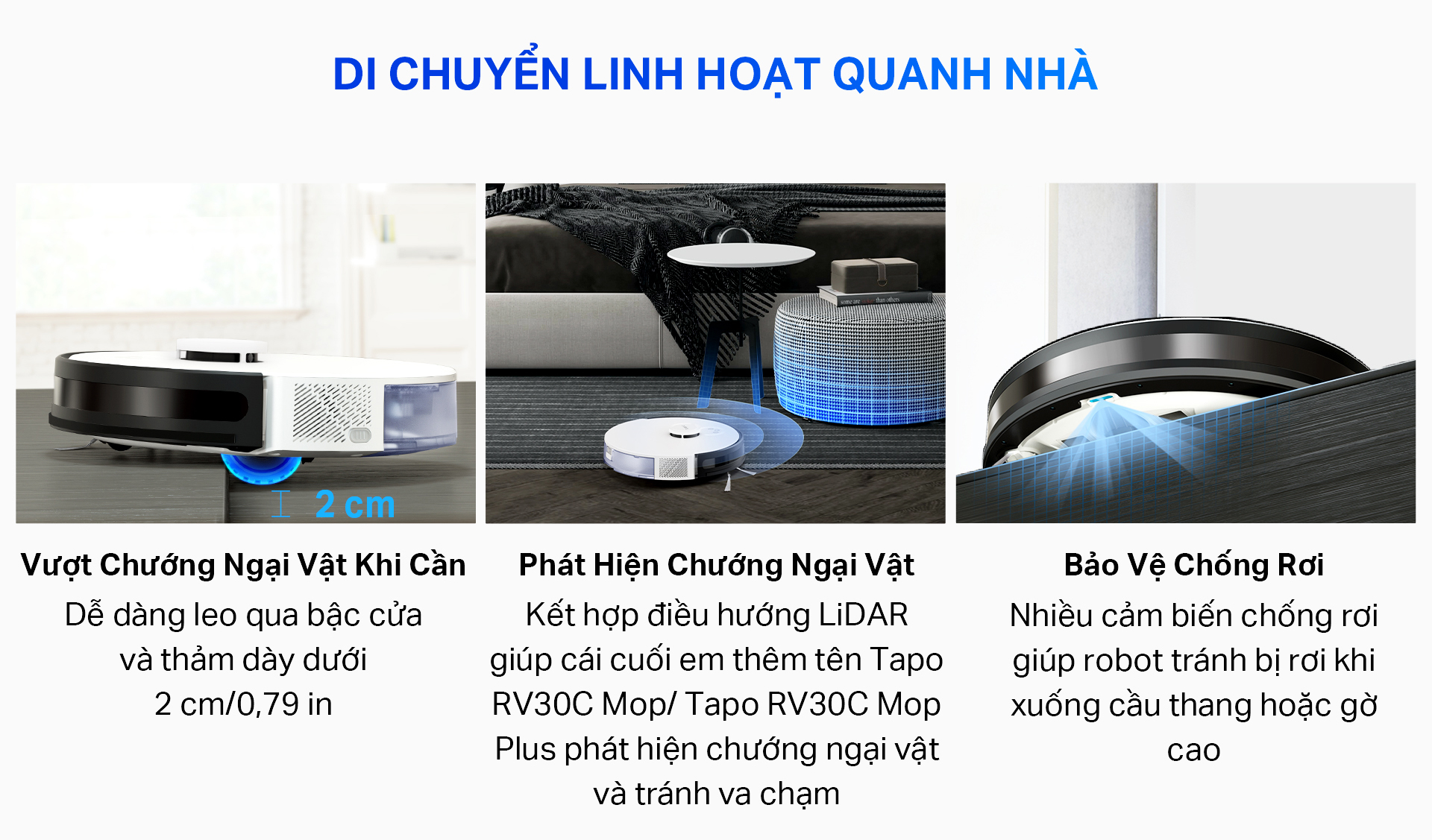 ROBOT HÚT BỤI LAU NHÀ TAPO RV30C MOP & PLUS – BẢN QUỐC TẾ - vietnamrobovac