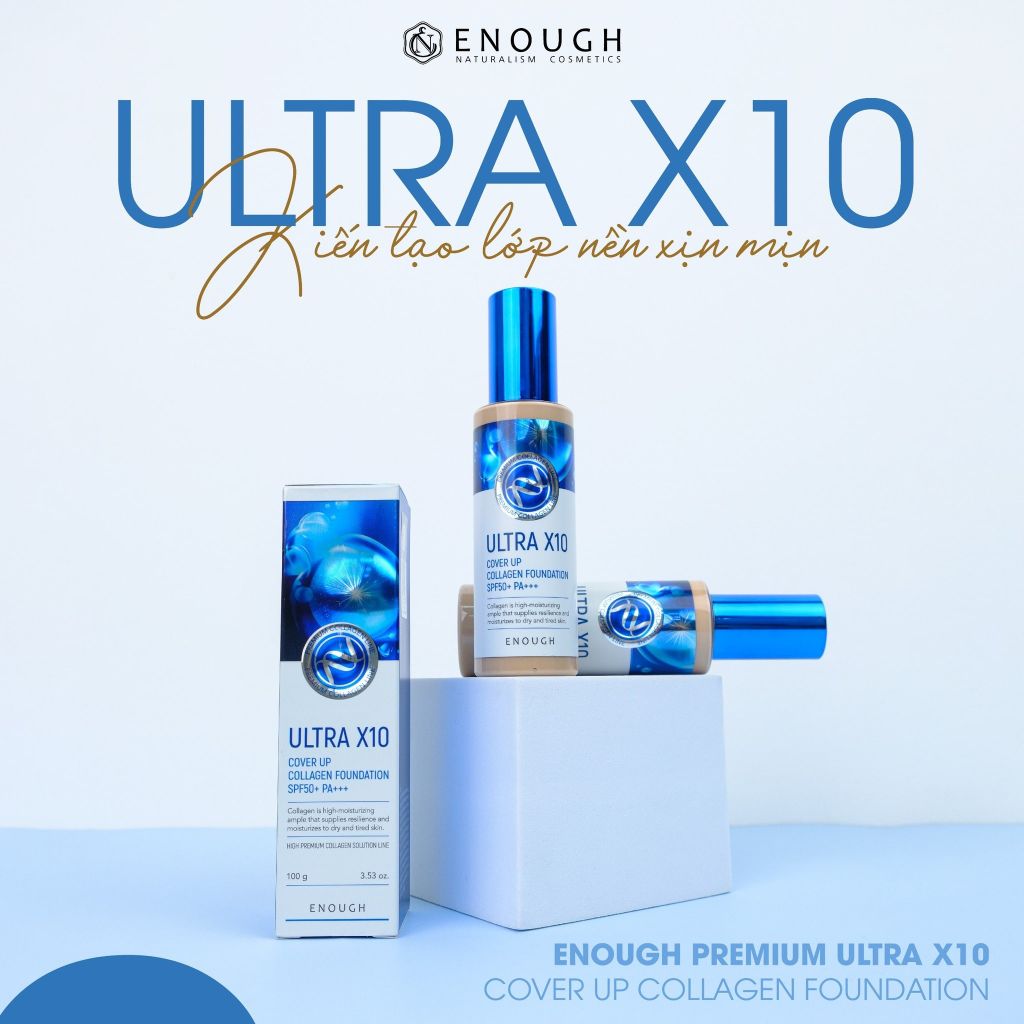ULTRA X10 - KIẾN TẠO LỚP NỀN XỊN MỊN | KEM NỀN COLLAGEN X10 CAO CẤP EN ...