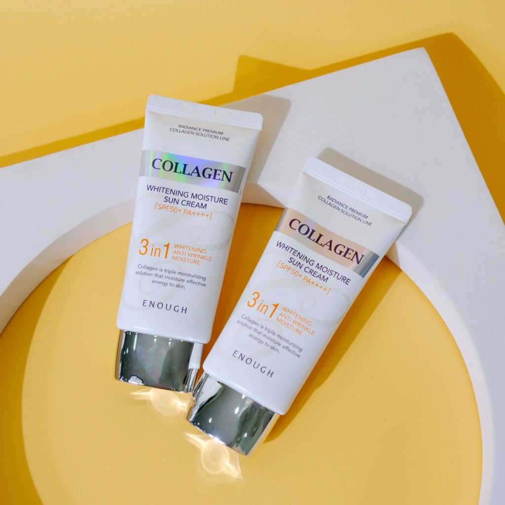 KEM CHỐNG NẮNG COLLAGEN 3IN1 ENOUGH COLLAGEN WHITENING MOISTURE SUN CR ...