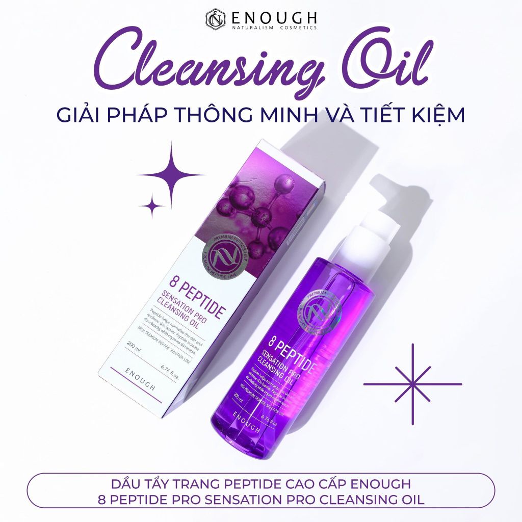 DẦU TẨY TRANG CAO CẤP ENOUGH 8 PEPTIDE PRO SENSATION PRO CLEANSING OIL ...