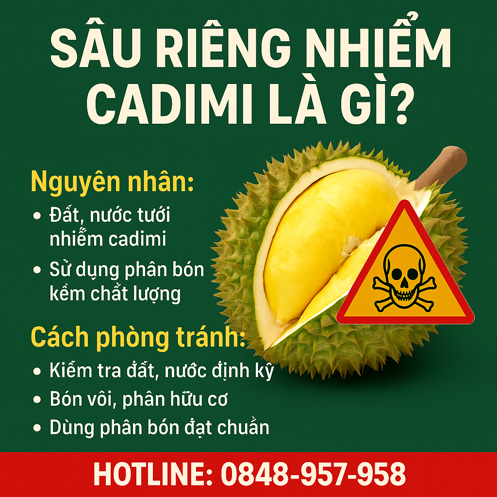 Sầu riêng nhiễm Cadimi: Nguyên nhân và cách phòng tránh hiệu quả – Nông ...