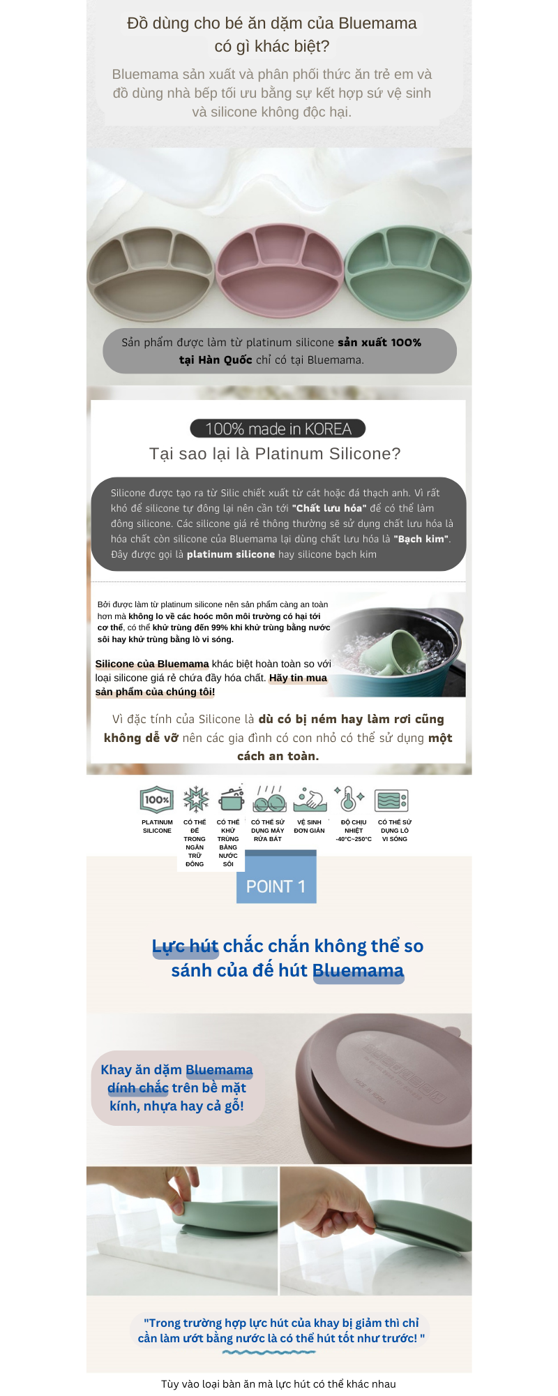 KHAY ĂN DẶM CHIA 4 NGĂN BLUEMAMA MODUI - MADE IN KOREA – HOMENAY