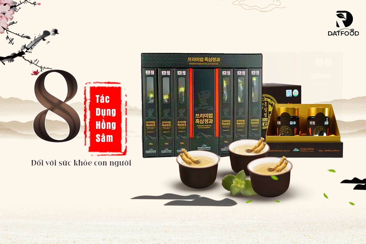 Hồng sâm là gì? Hồng sâm Hàn Quốc có tác dụng gì với sức khỏe? – Đạt Food