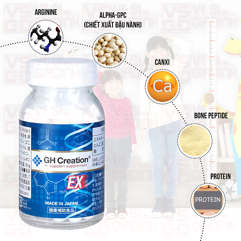 Viên uống tăng chiều cao 270 viên - GH CREATION - Nội địa Nhật