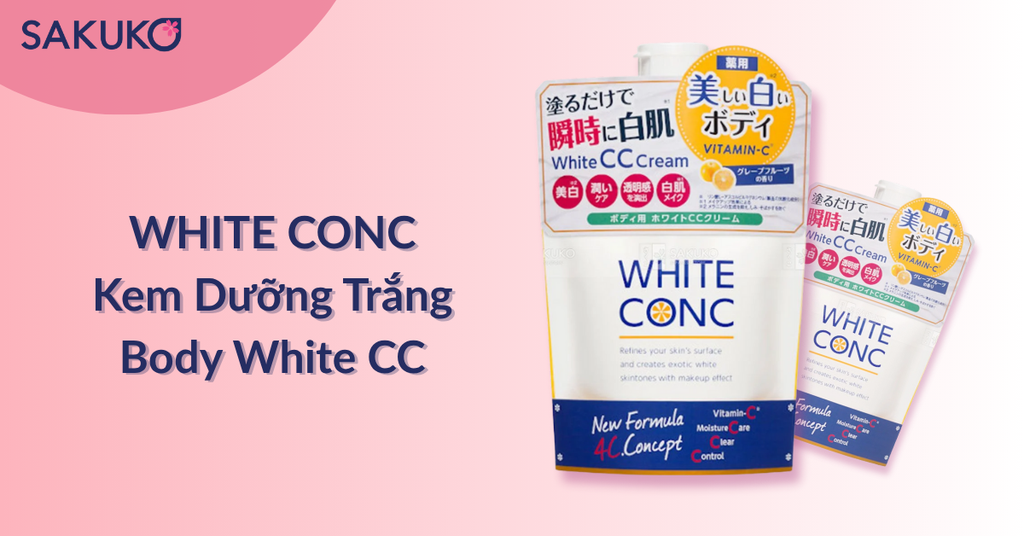 Sữa Dưỡng Trắng White Conc CC Cream 200g – Dưỡng Da Trắng Mịn Màng