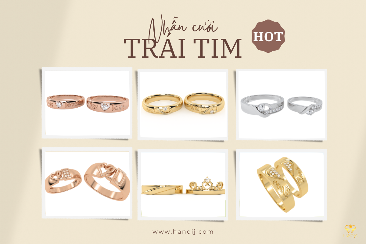 TOP 7 mẫu nhẫn cưới trái tim đẹp và ý nghĩa cho tình yêu vĩnh cửu – Hanoij