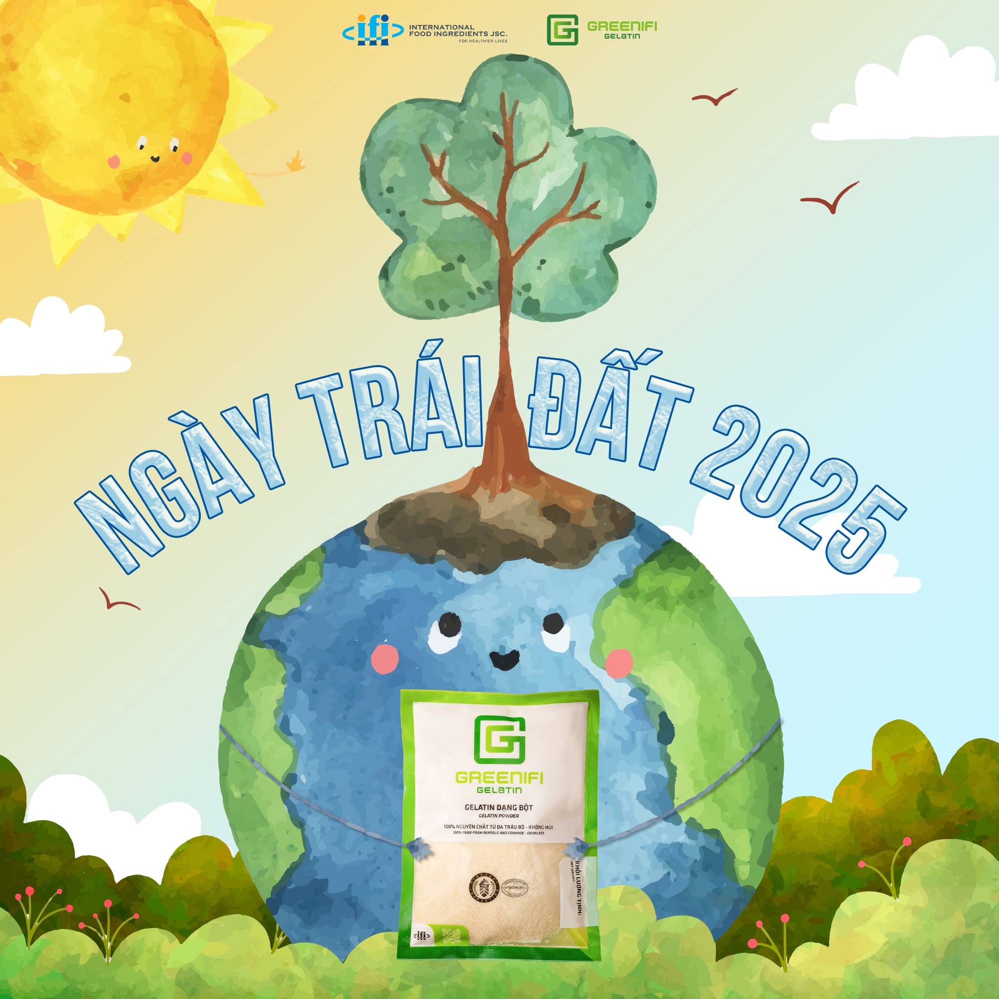 NGÀY TRÁI ĐẤT 2025 – CHỌN CÁCH SỐNG CÓ TRÁCH NHIỆM – Nguyên Hồng Gelatin