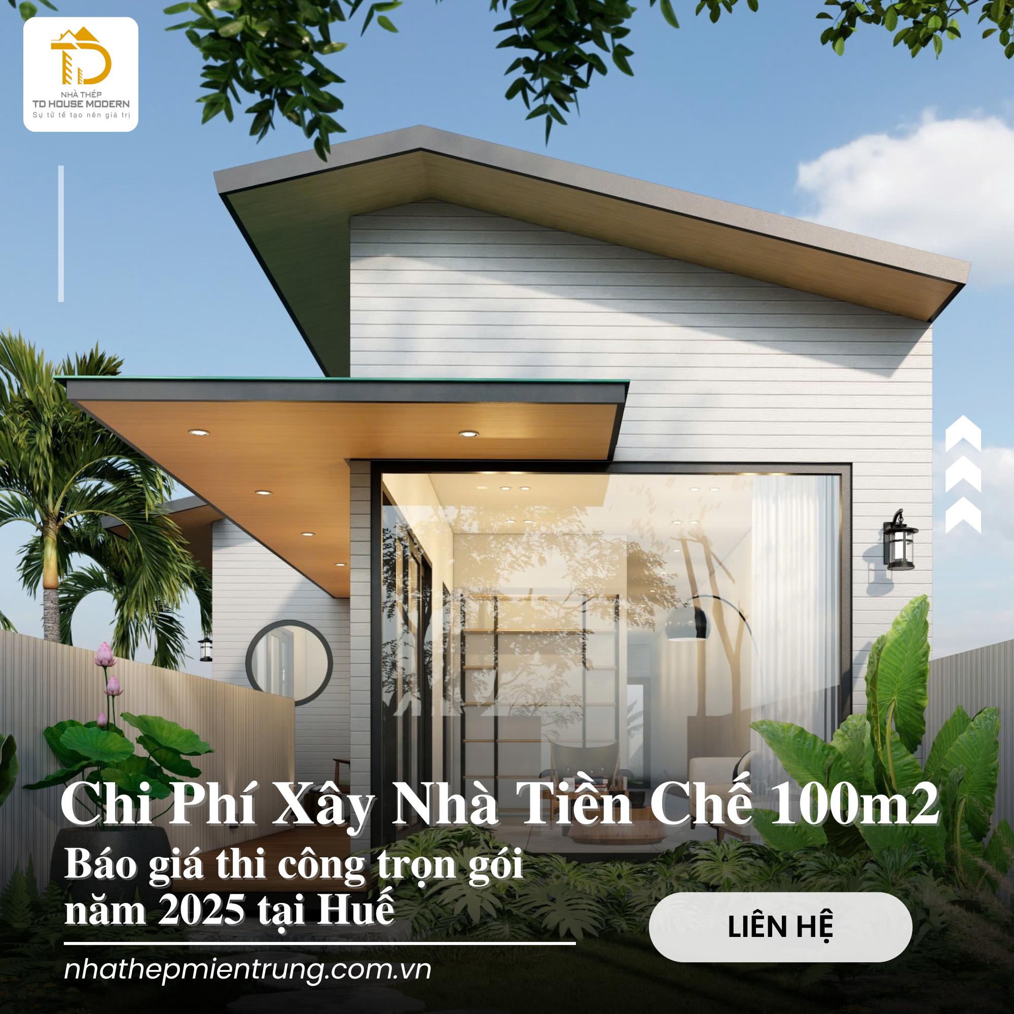 Chi phí xây nhà tiền chế 100m2 - Báo giá trọn gói năm 2025 tại Huế ...