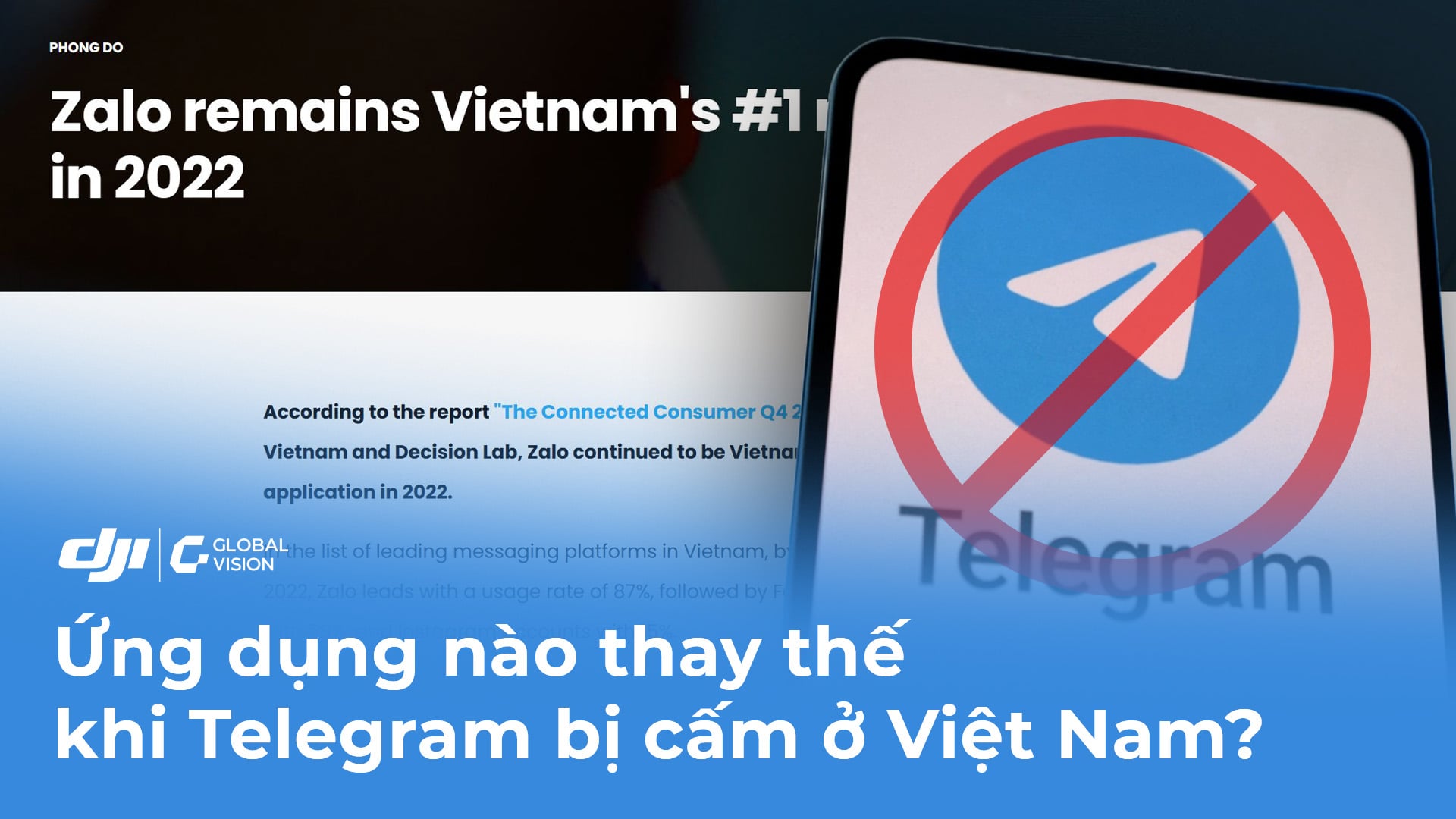 Ứng dụng nào thay thế khi Telegram bị cấm ở Việt Nam? – DJI Việt Nam
