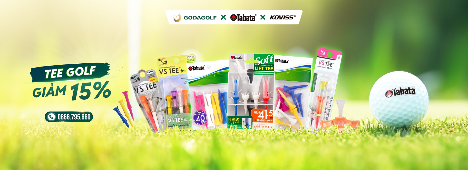 Tee Golf chính hãng - GIÁ TỐT NHẤT thị trường – Goda Golf