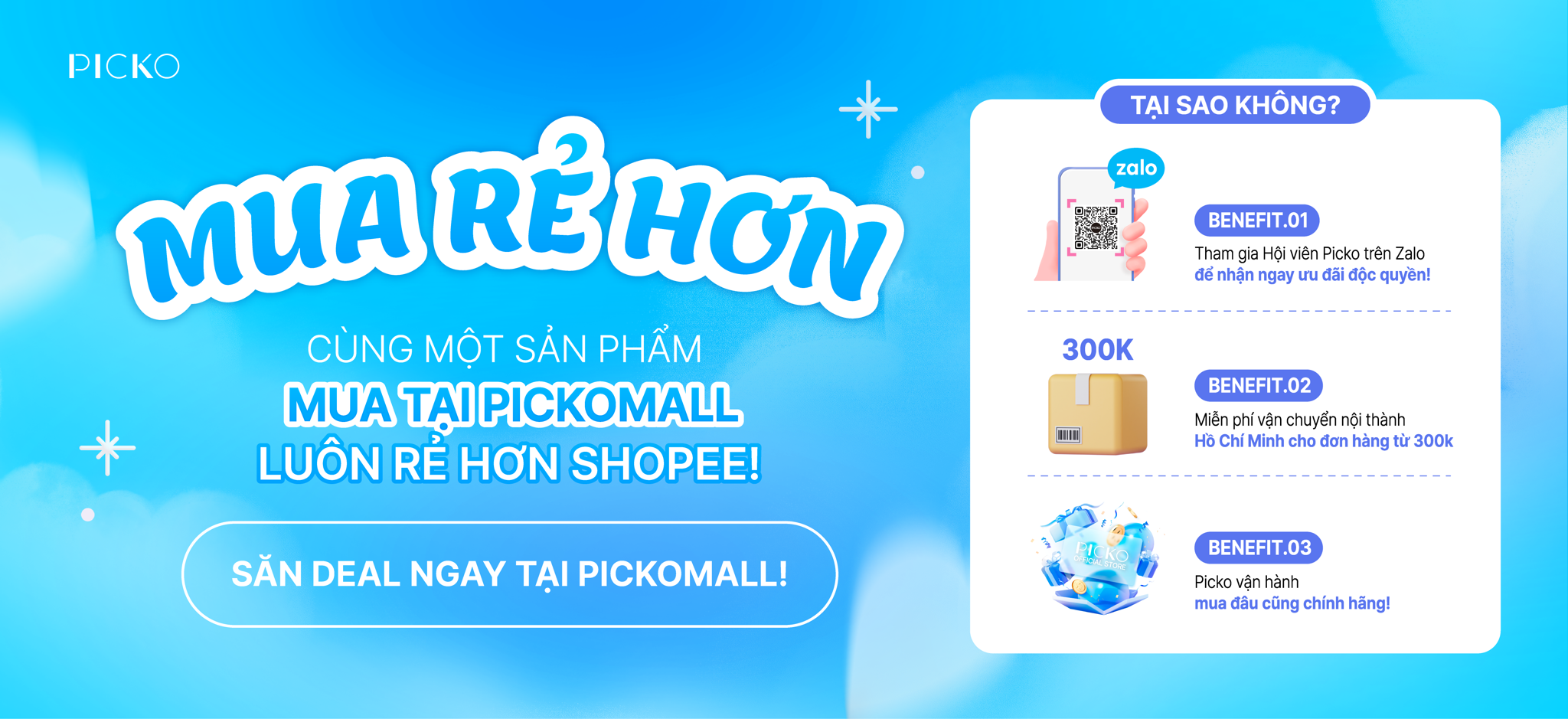 Chương Trình Ưu Đãi Mới Nhất - Mua Rẻ Hơn Tại PickoMall! – pickomall