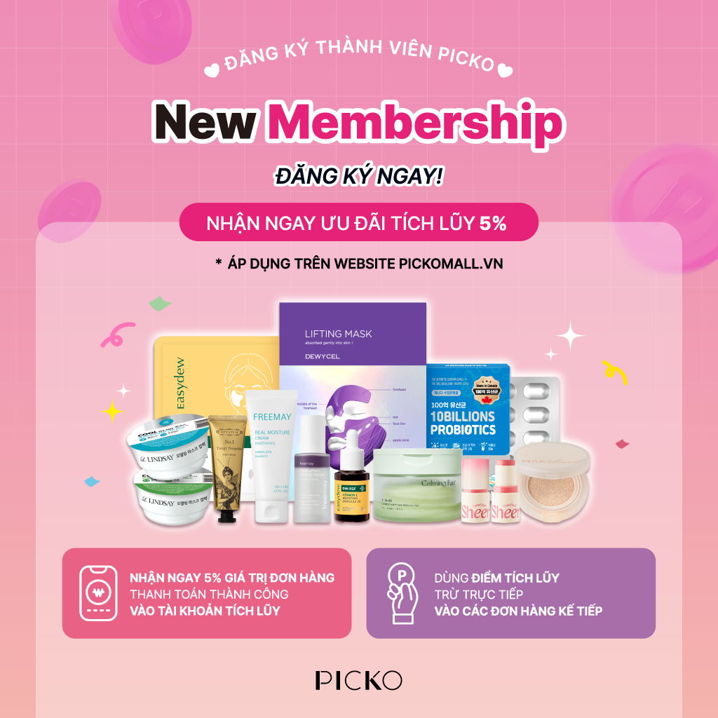 Ưu đãi thành viên Picko - Tích lũy 5% trên trang mua sắm Pickomall.vn – pickomall