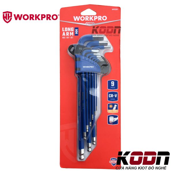 Bộ lục giác bi 1.5 đến 10mm WORKPRO WP222011