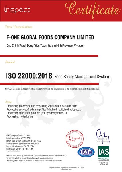 Food safety – F-One Global Foods