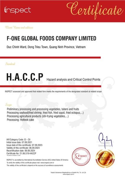 Food safety – F-One Global Foods