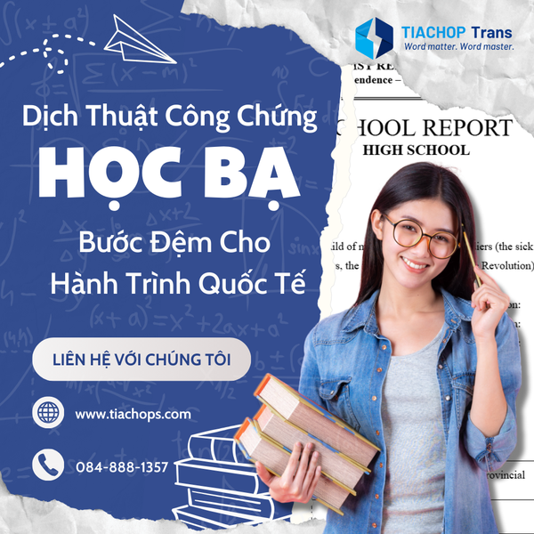 Mẫu dịch học bạ sang tiếng Anh các cấp học – Tia Chớp Trans