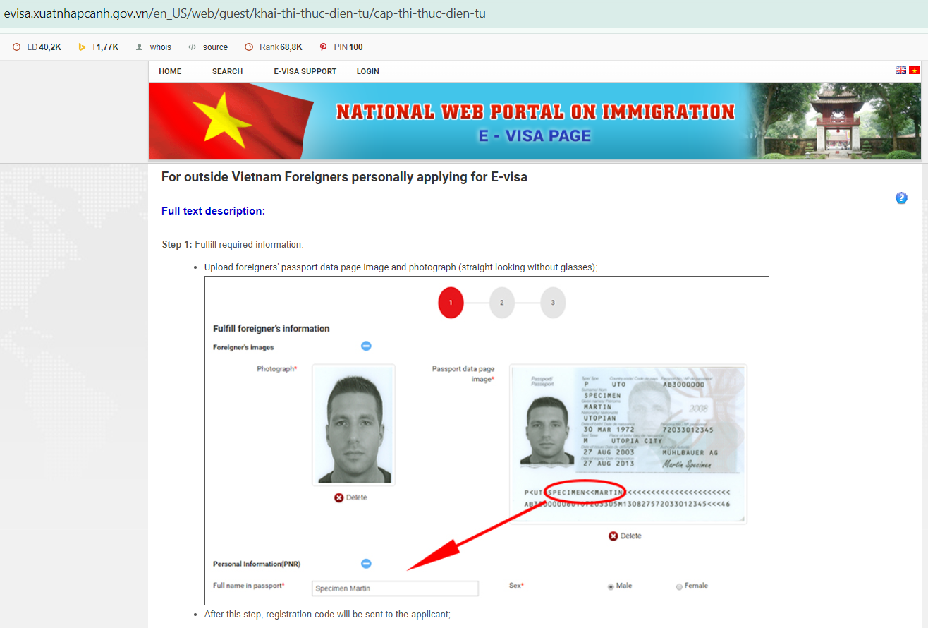 Vietnam evisa - Apply Procedure Online At Official Website – Tia Chớp Trans