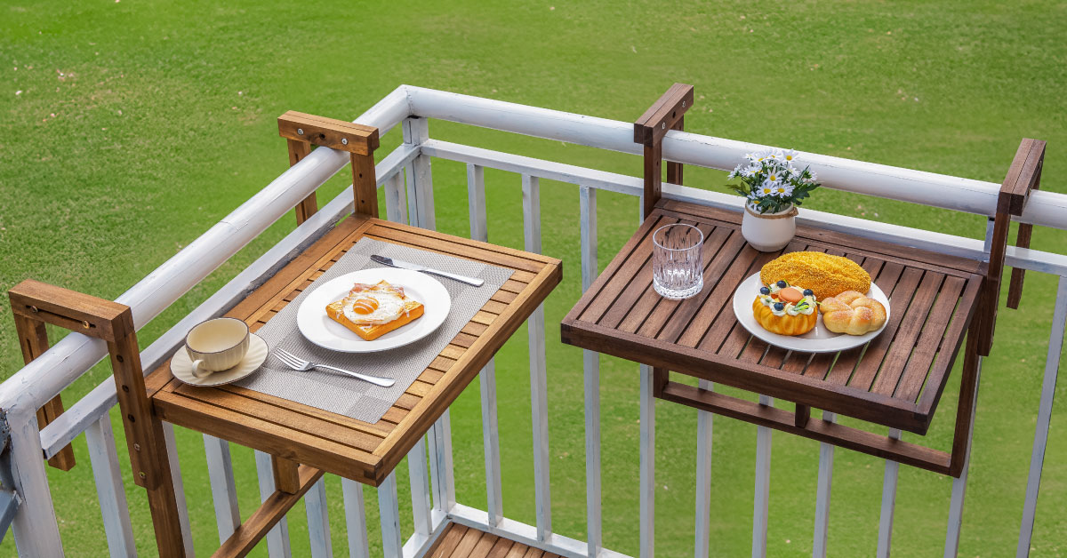 Bàn Gắn Lan Can Flora – Flora Edge Table – Adam & Home