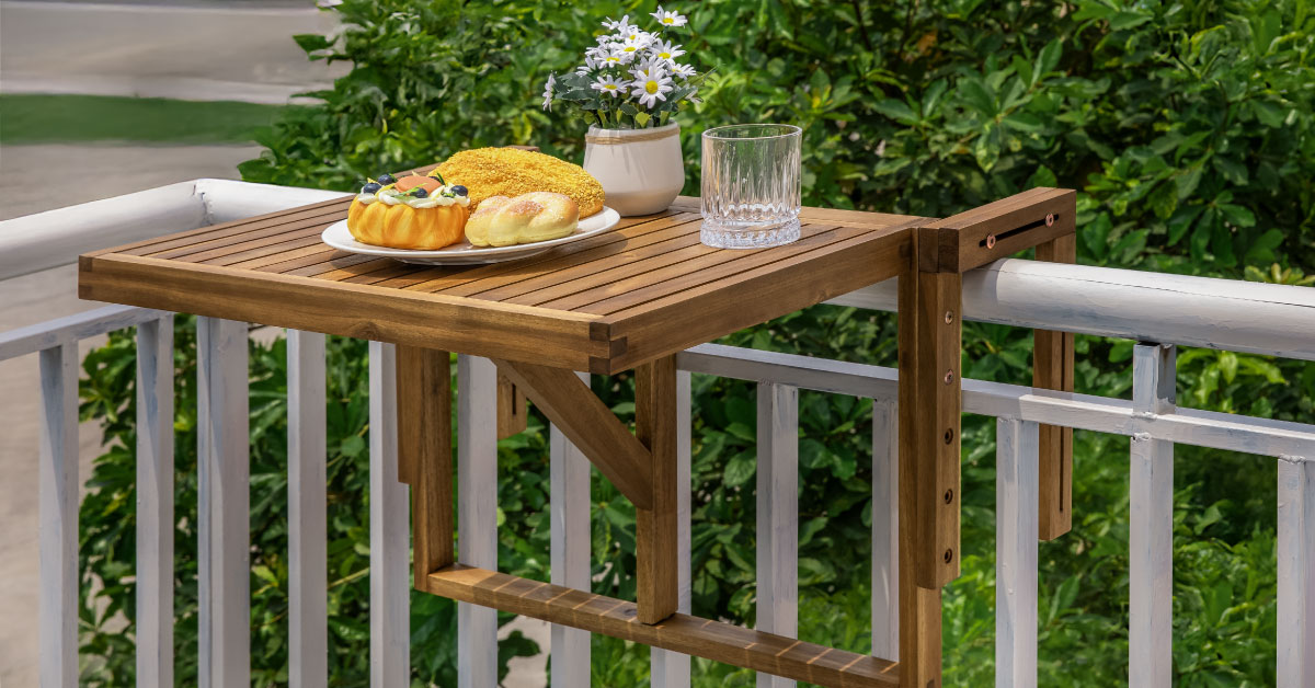 Bàn Gắn Lan Can Flora – Flora Edge Table – Adam & Home